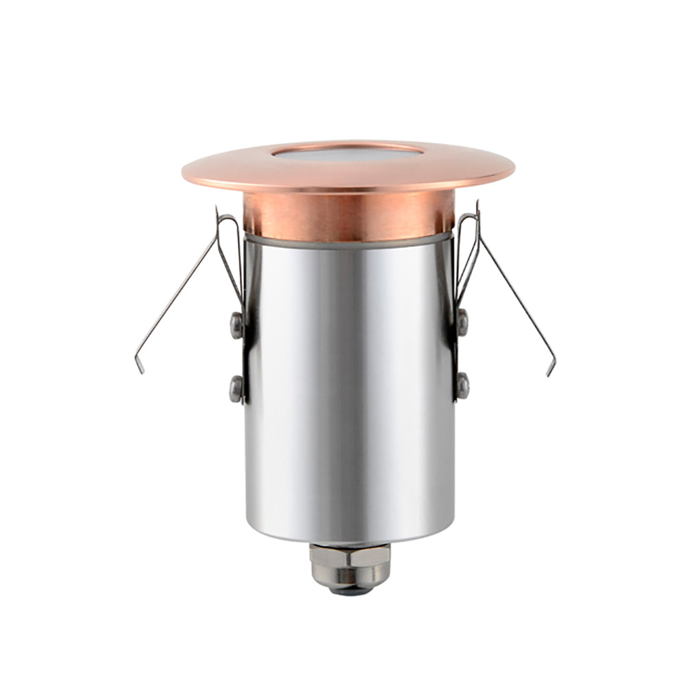 Exterior LED Deck Light Copper 12V 3W 3000K IP67 - DECK03 — Build4less