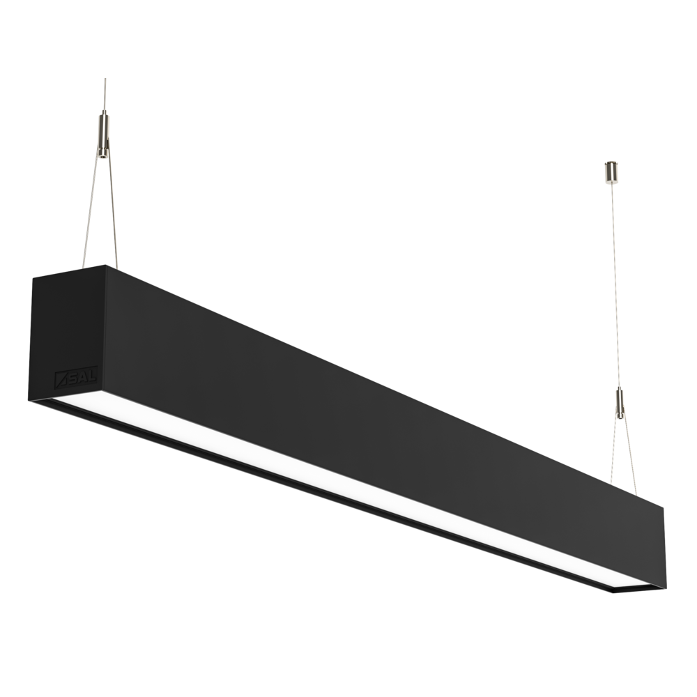 Titan LED Linear Light 80W Black Aluminium TRI Colour - S9776/80TC/BK ...
