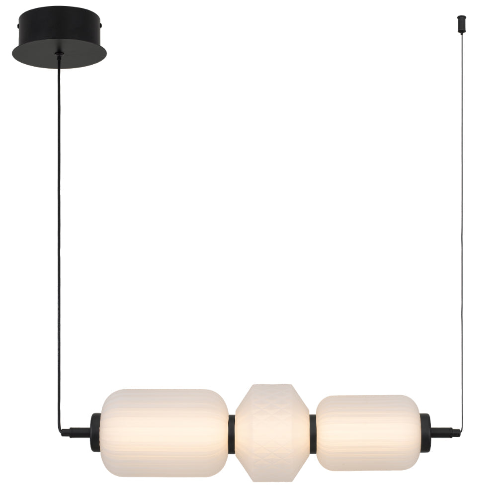 Torso 3 Light Pendant Black- TORSO PE3-BK — Build4less