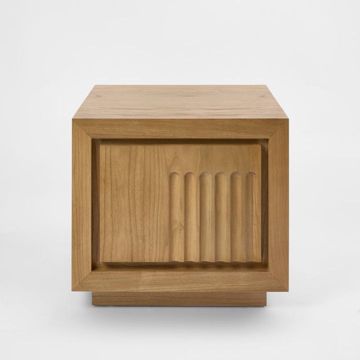 Rock Bedside 2 Drawer Natural - MRDFUR707 — Build4less